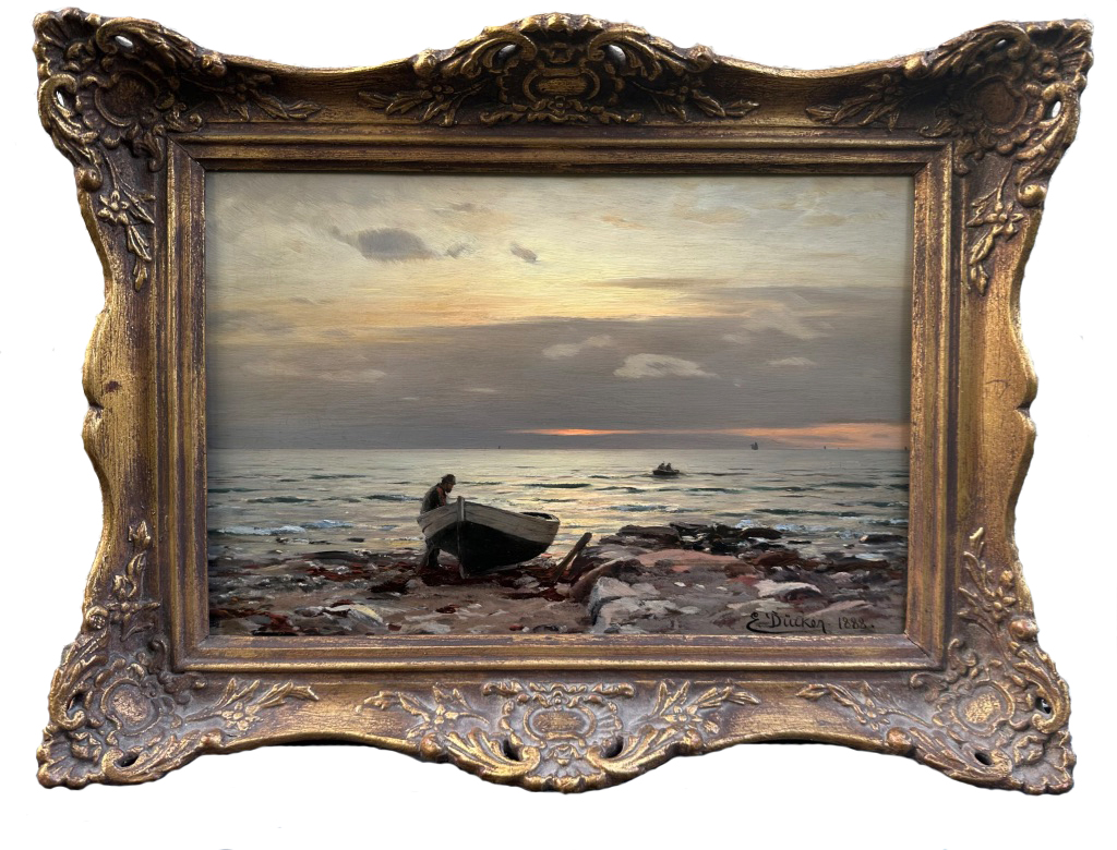 Eugen Gustav Dücker - At the Coast