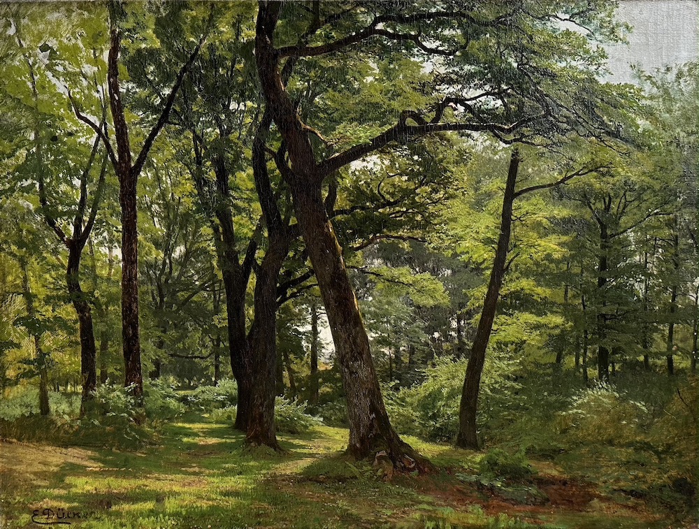 Eugen Gustav Dücker - Davidjan Art Gallery - Forest Landscape